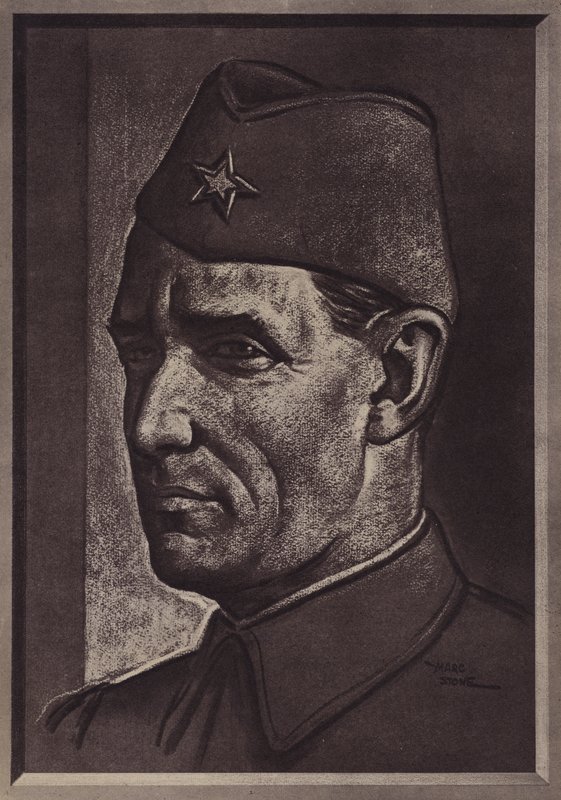 Marshal Tito, commander of the partisan army that liberated Yugoslavia from the Germans